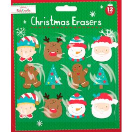 Christmas Character Erasers